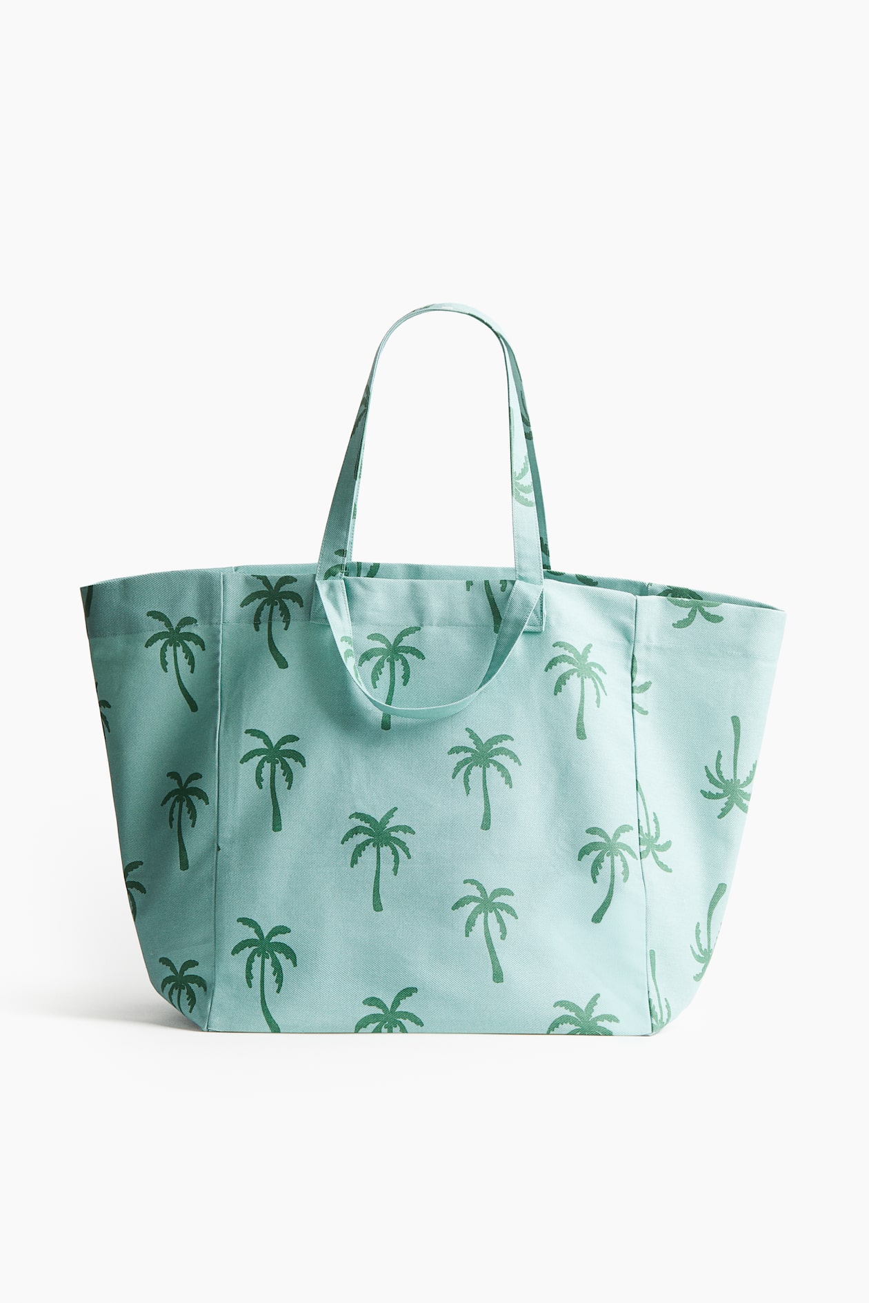 Turquoise/patterned Patterned Beach Bag at H&M Home | H&M US