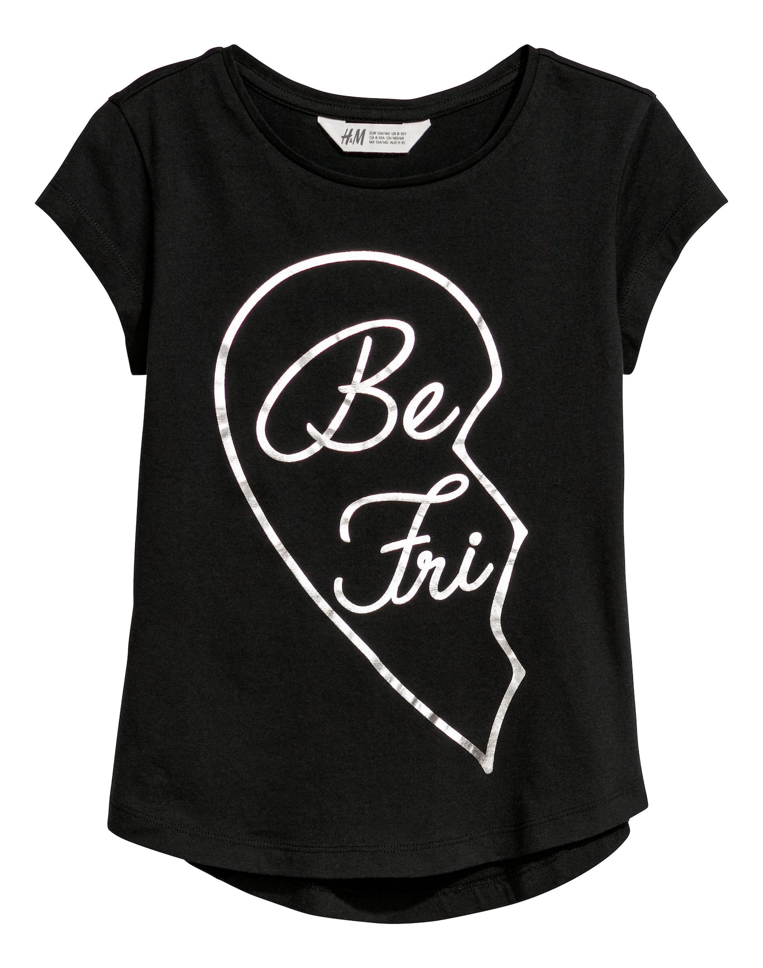 2-pack “Best Friends” Tops - Black/Best Friends - Kids | H&M US