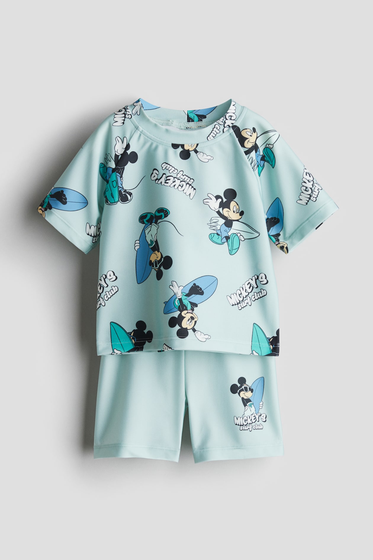 Light turquoise/Mickey Mouse UPF 50 swim set for kids | H&M GB