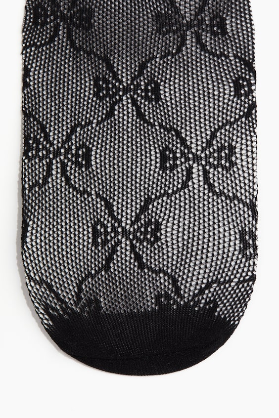 Patterned Fishnet Tights - Black - Ladies | H&M US