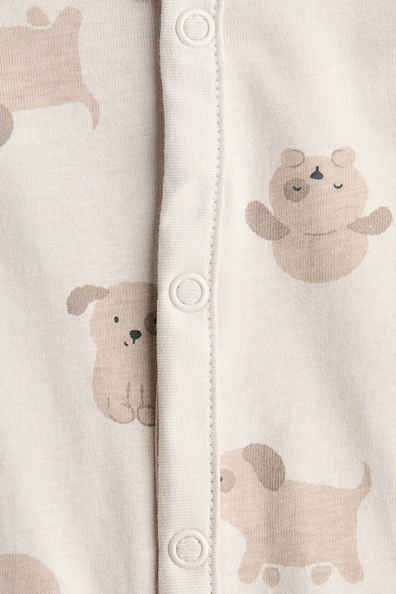 Pijama - Beige claro/Cachorros - Kids | H&M MX