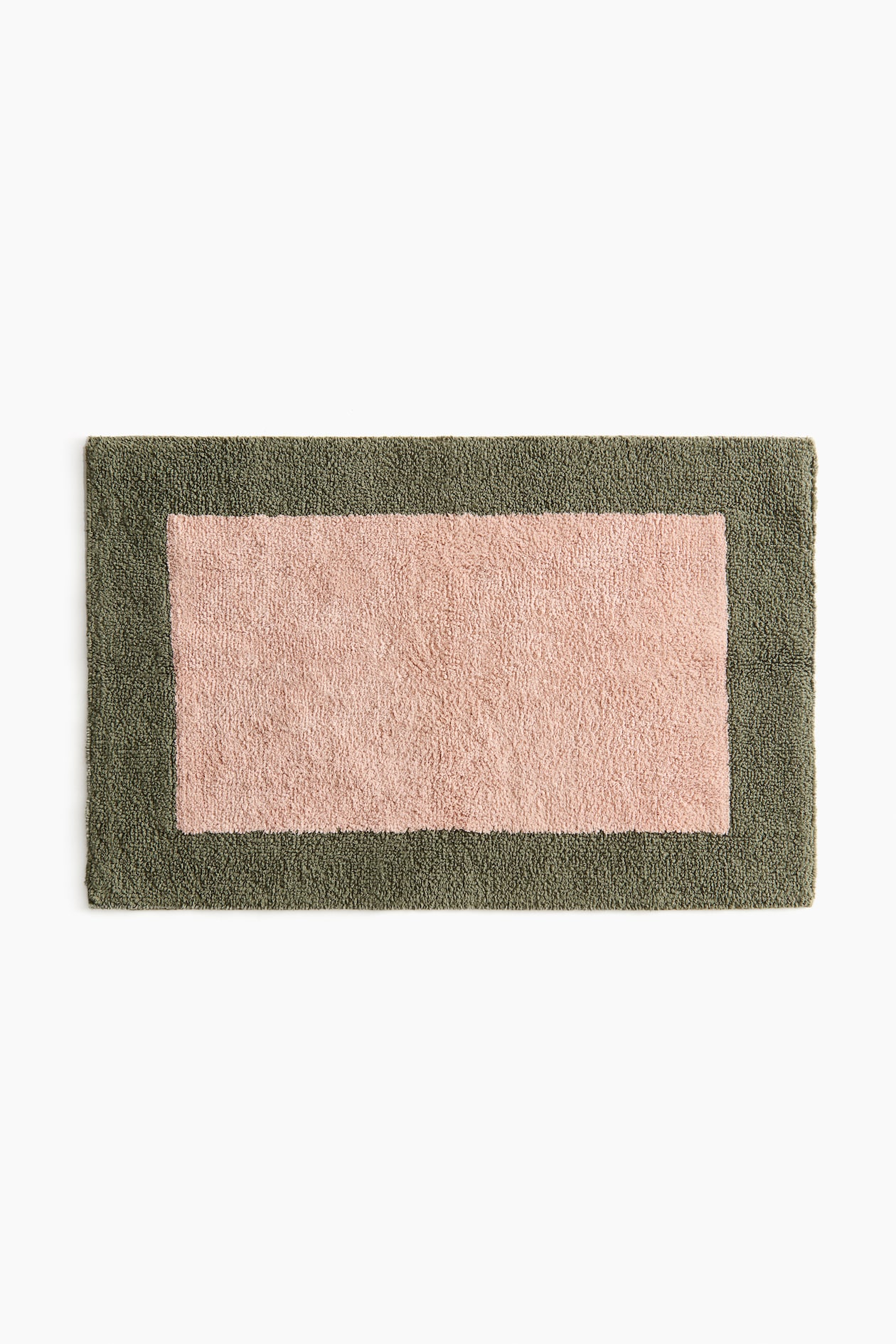 Tappetino da bagno taftato - Rosa cipria/verde scuro - HOME | H&M IT