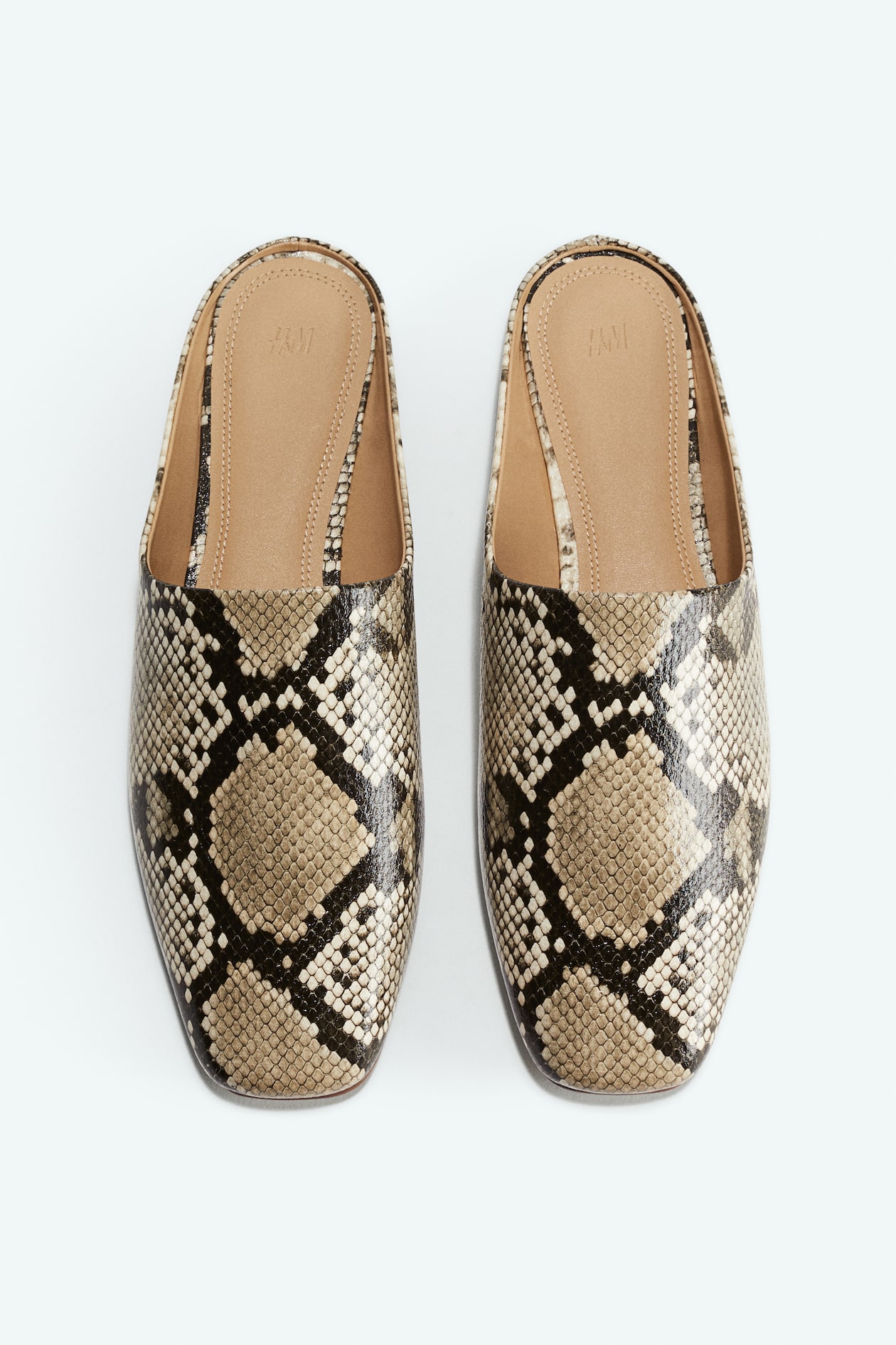 Women's Beige/snakeskin-patterned Mules | H&M CA