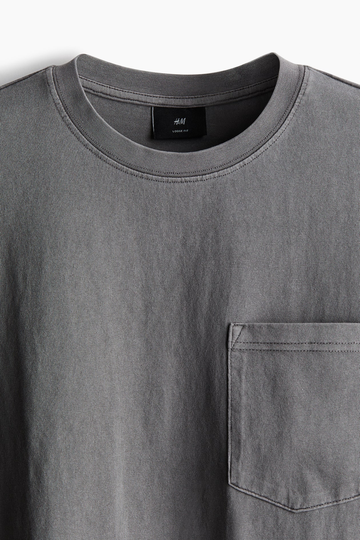 Men’s Dark gray Loose Fit Washed T-shirt | H&M CA