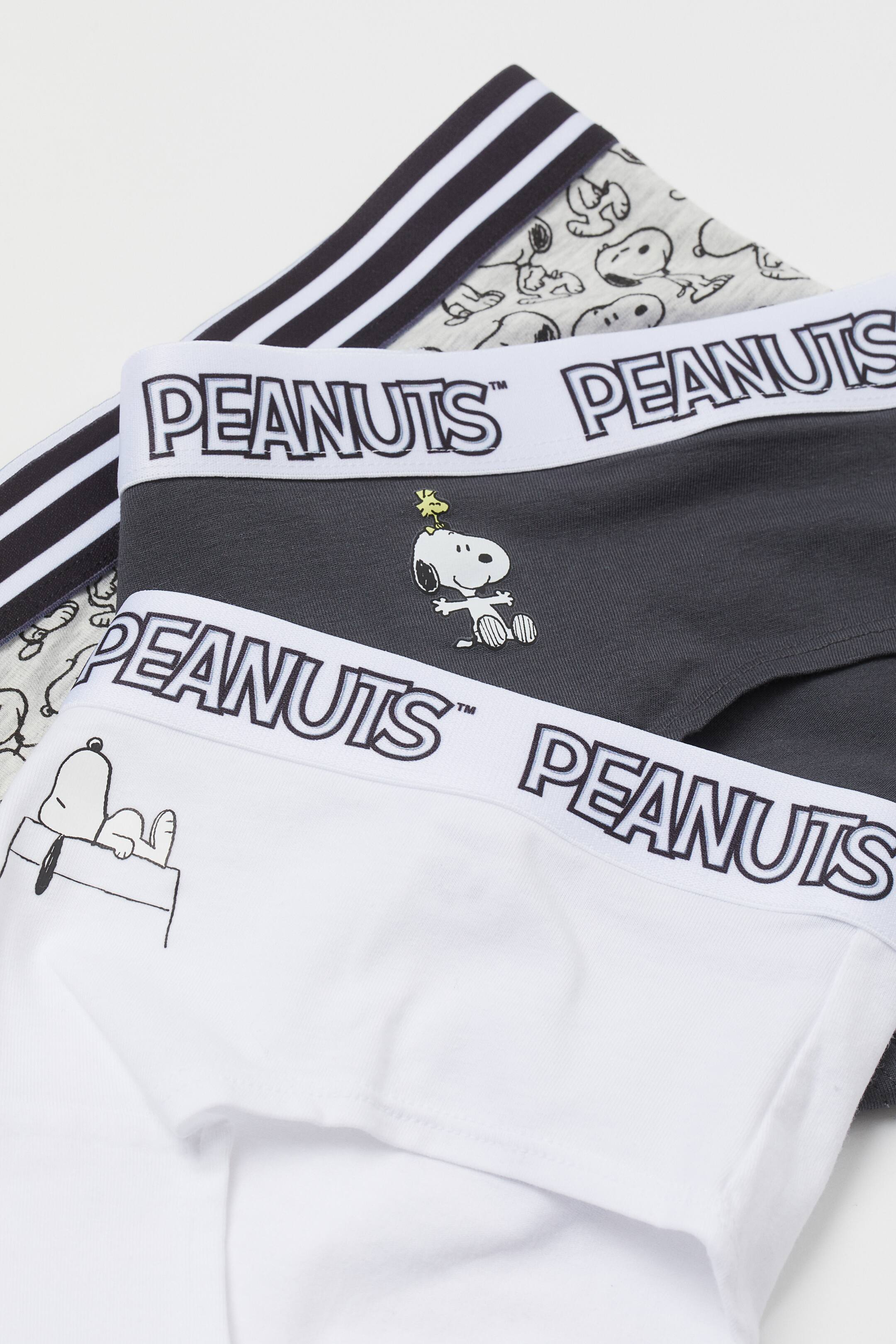 3-pack de panties hipster - Gris oscuro/Snoopy - Kids | H&M MX