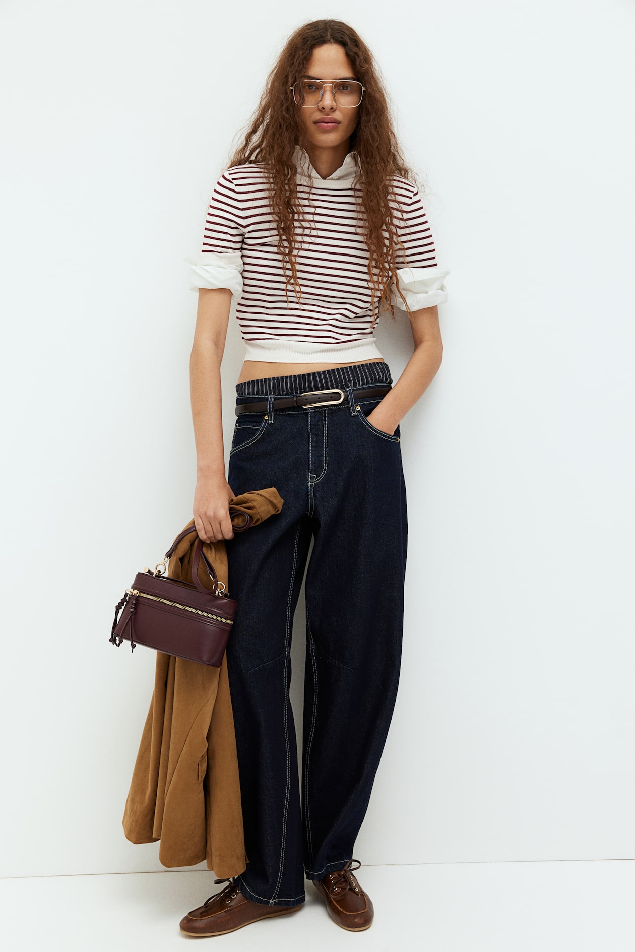 Átvetős táska csomós részlettel - Burgundivörös - NŐI | H&M HU