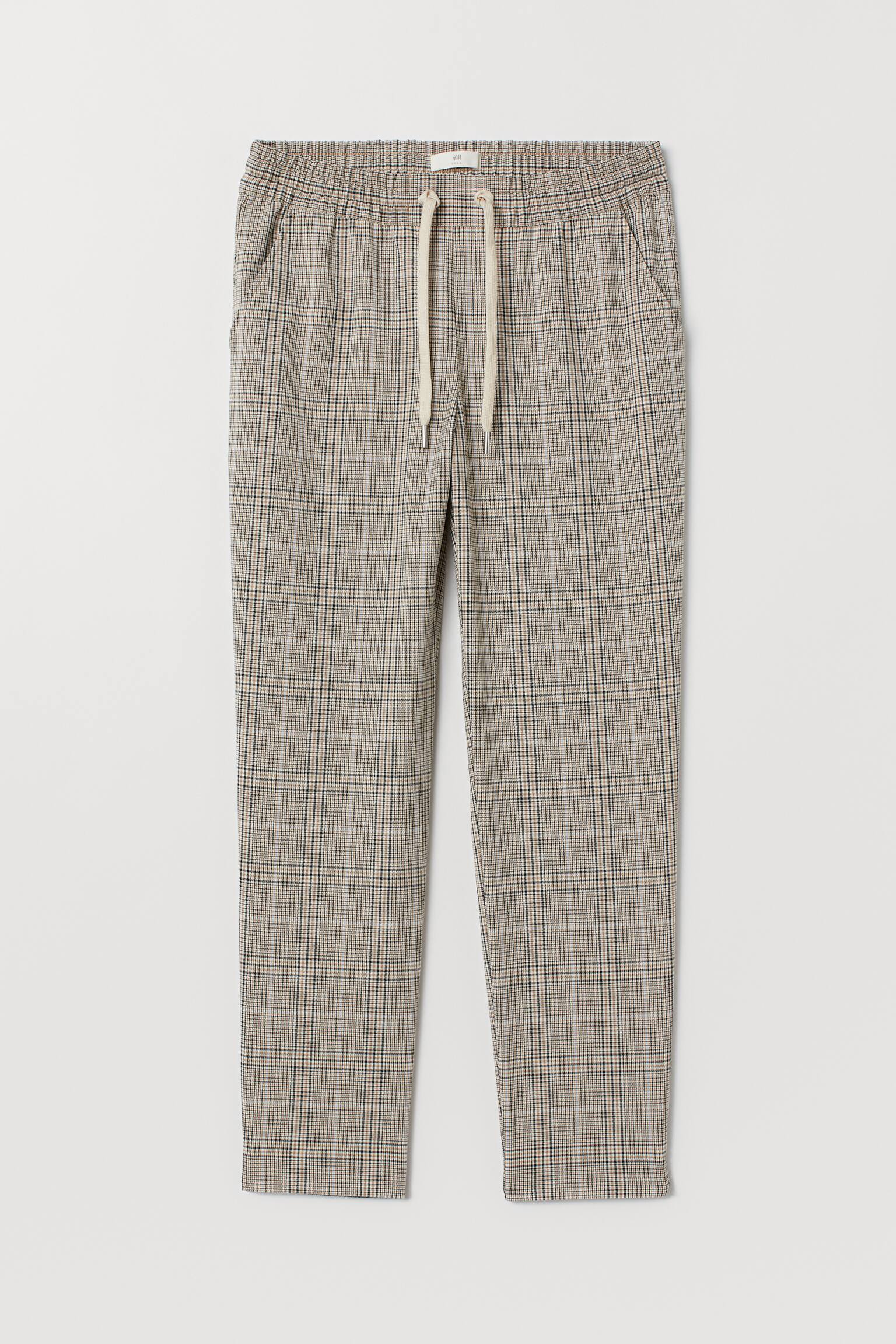 Joggers - Beige/Checked - Ladies | H&M IE