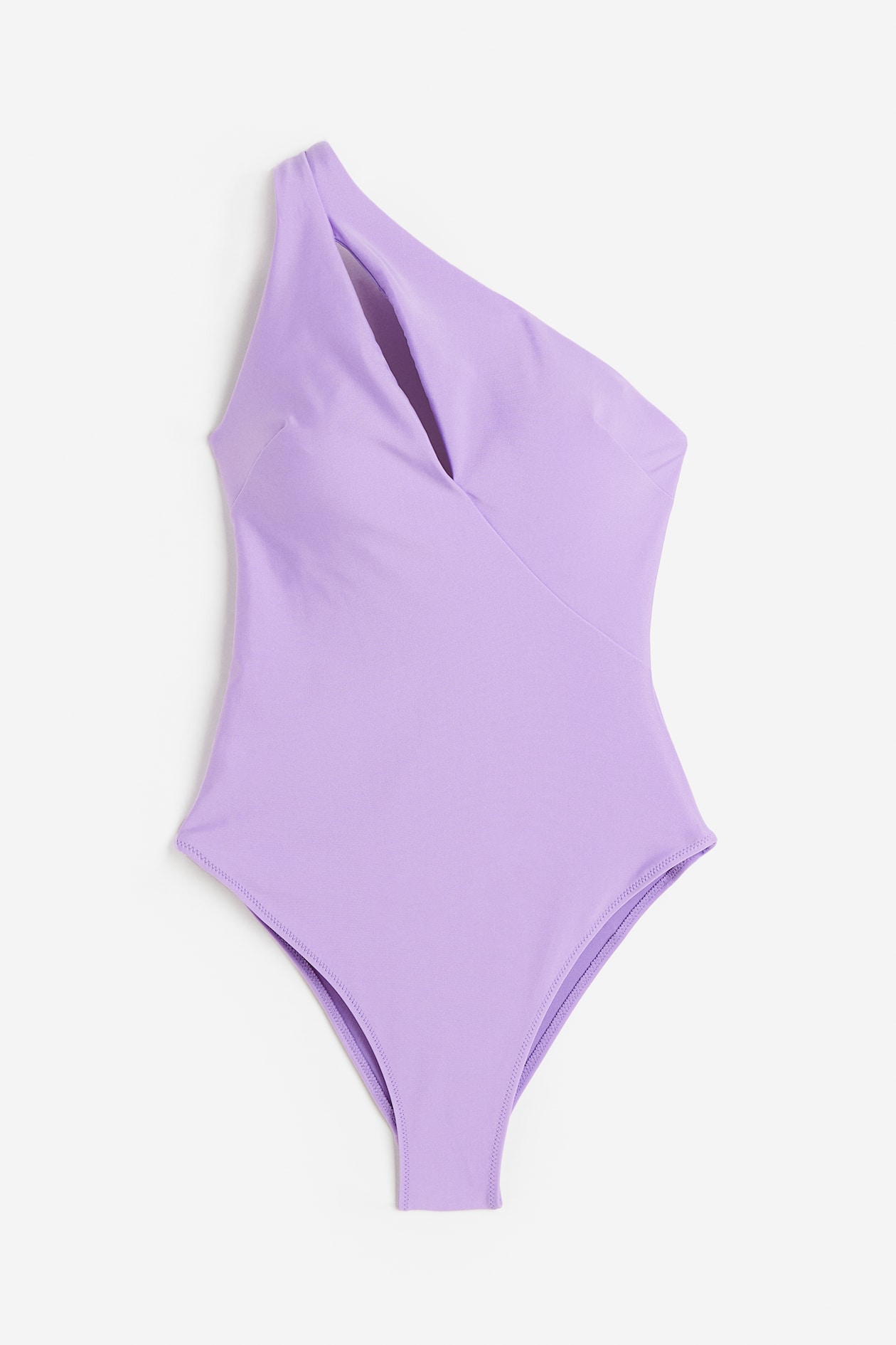 Traje de baño de un hombro High leg - Lila claro - MUJER | H&M ES