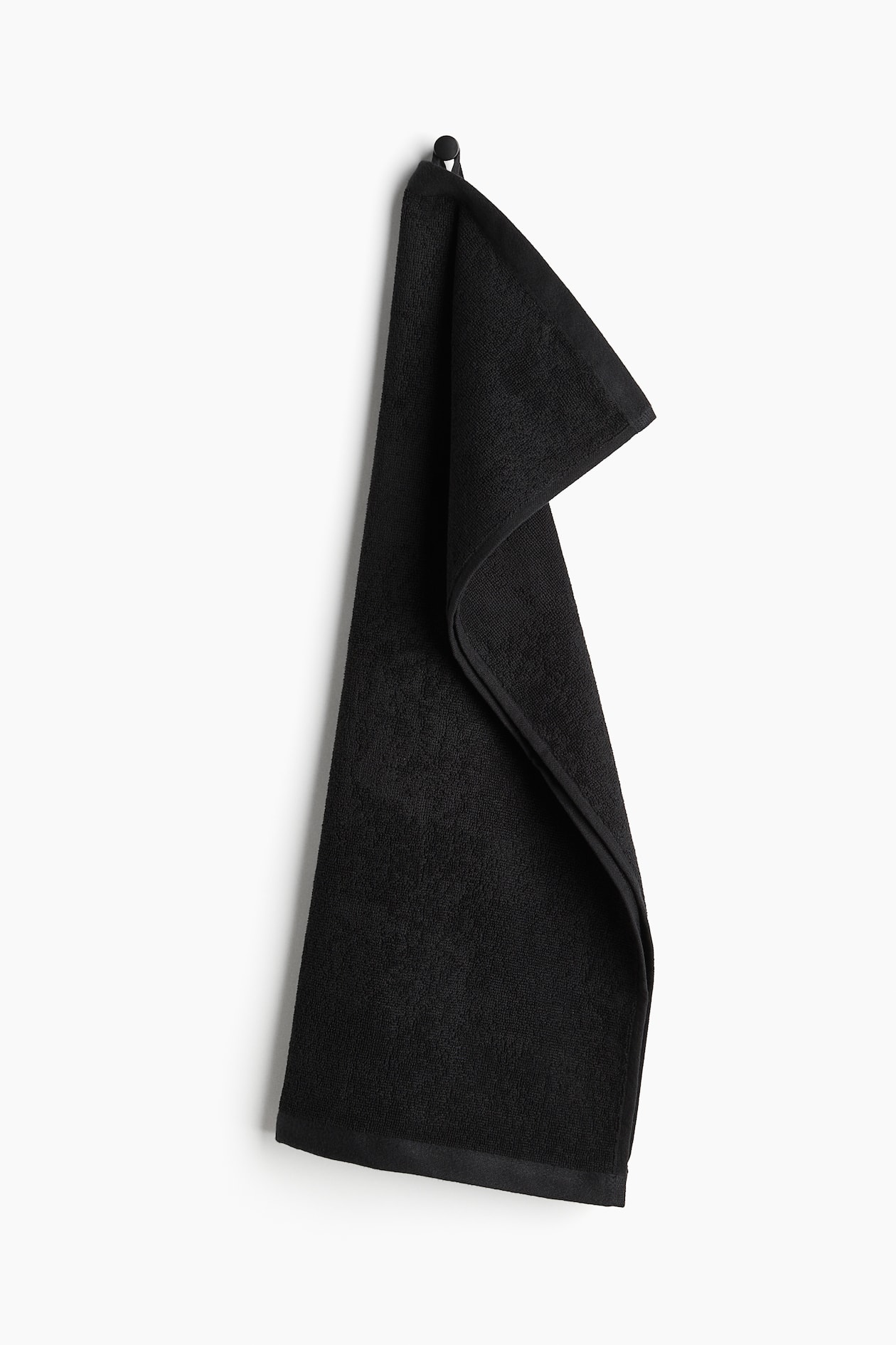 Black Cotton Terry Hand Towel at H&M Home | H&M US