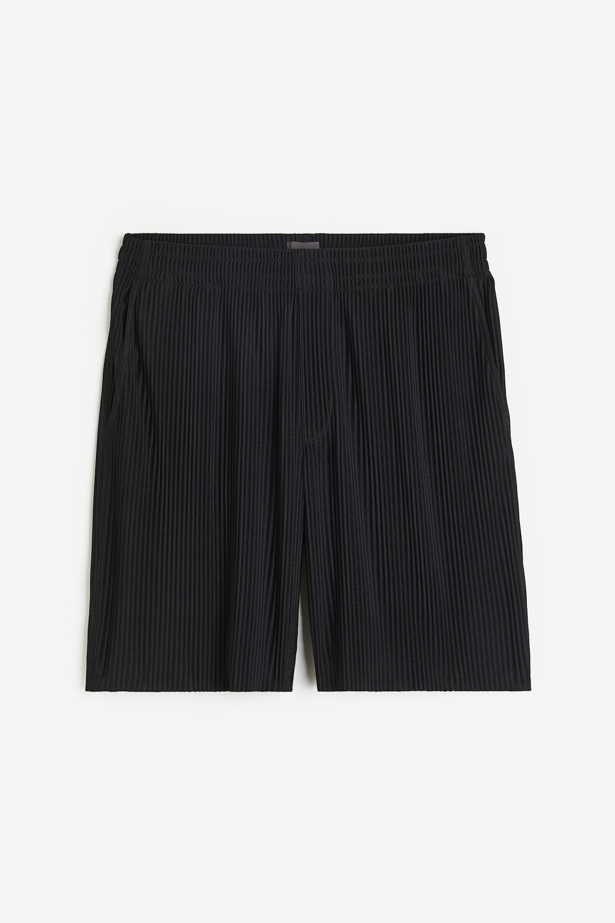 Men’s Black Regular Fit Pleated shorts | H&M IN