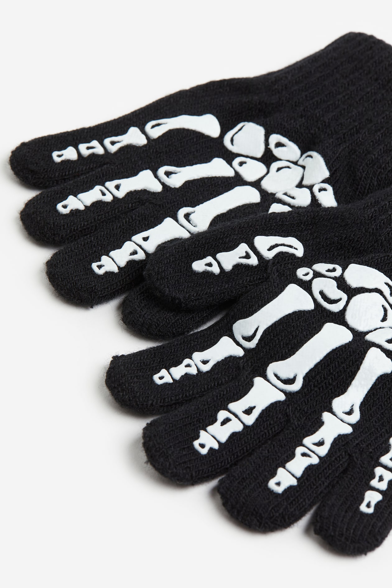 Black/Glow in the dark Printed gloves for kids | H&M GB