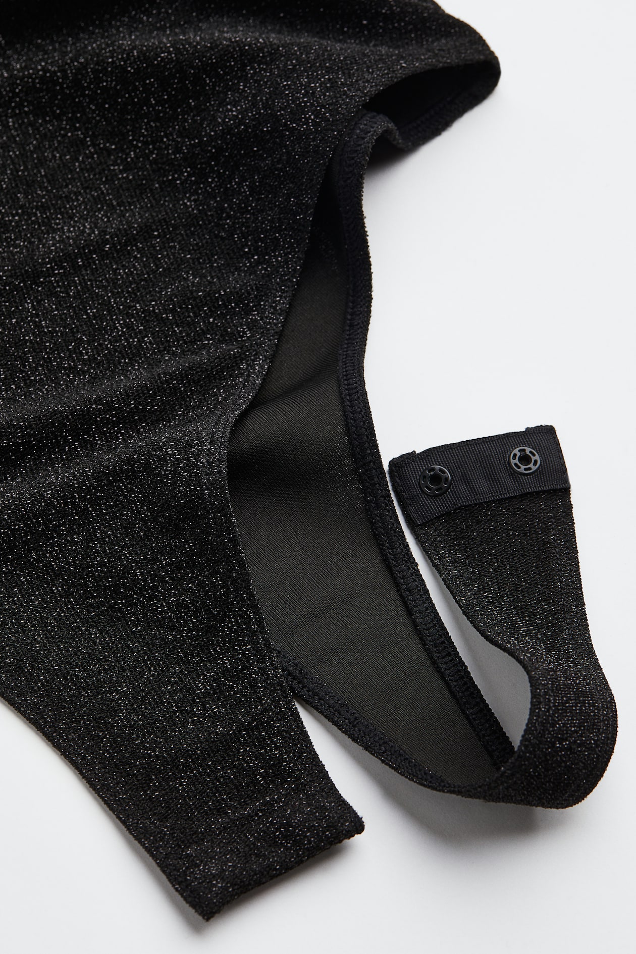 Women's Black/Glitter Glittery thong body | H&M GB