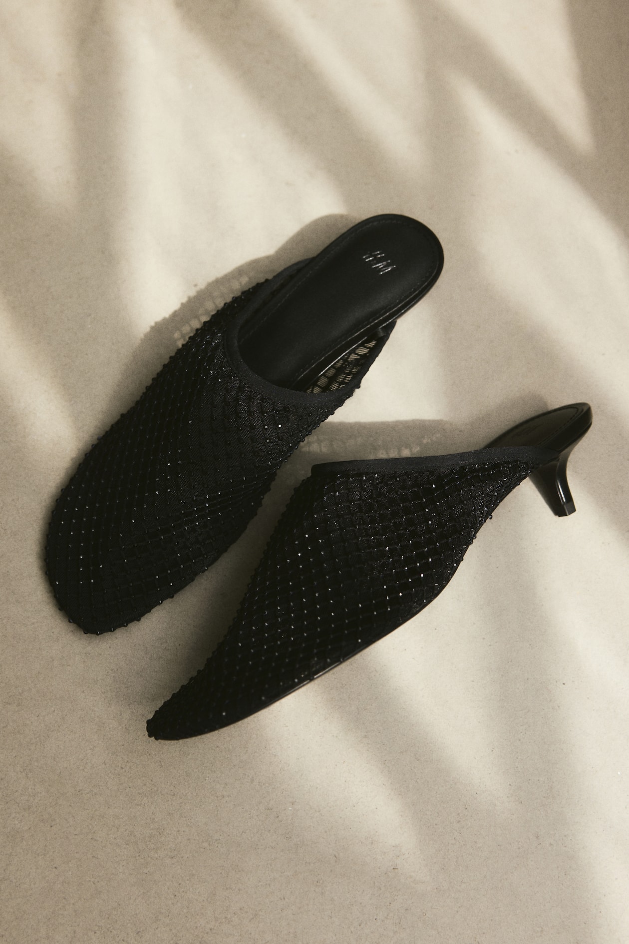 Mesh-Mules mit Absatz - Schwarz - Ladies | H&M AT