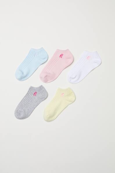 5-pack Ankle Socks - White/multicolored - Kids | H&M US