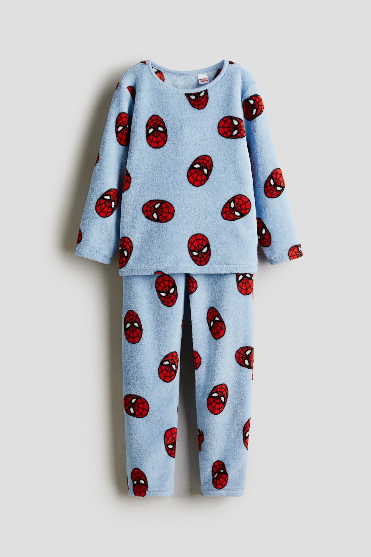 Light blue/Marvel Velour pyjamas for kids | H&M IN