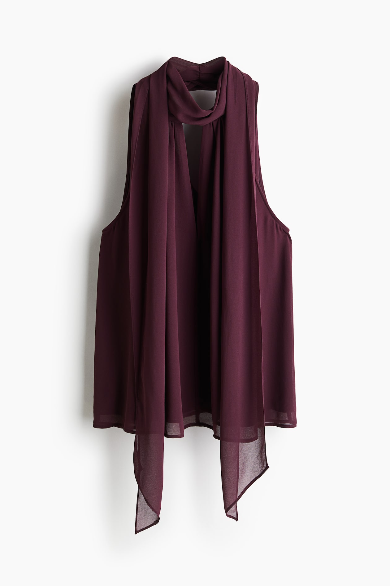 Top con mascada - Morado ciruela - Ladies | H&M MX