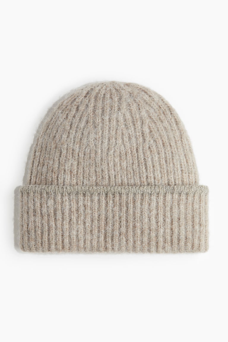 Women's Light beige melange Soft-Brushed Beanie | H&M US