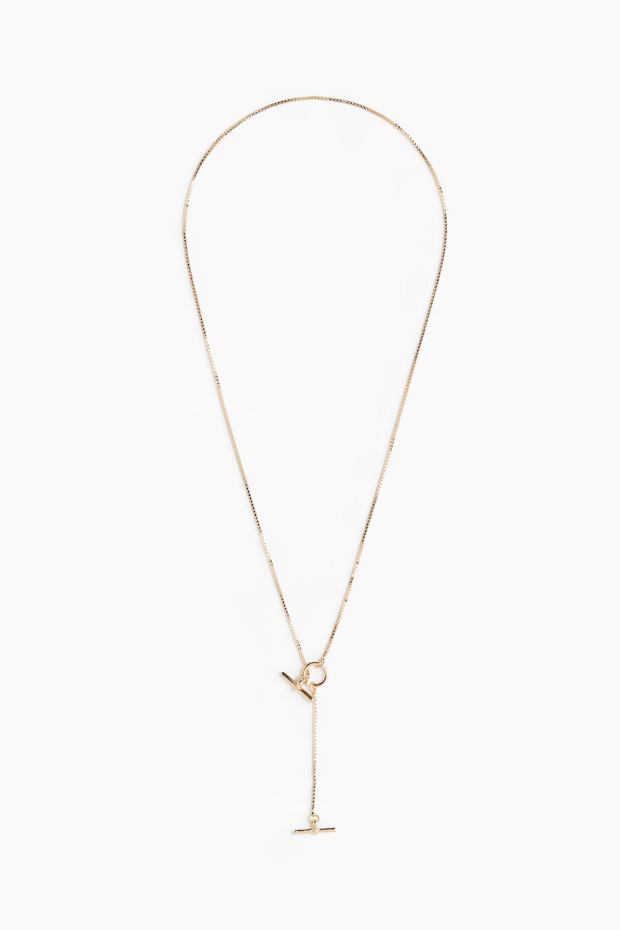 Collier lasso avec barres en T - Doré - FEMME | H&M FR