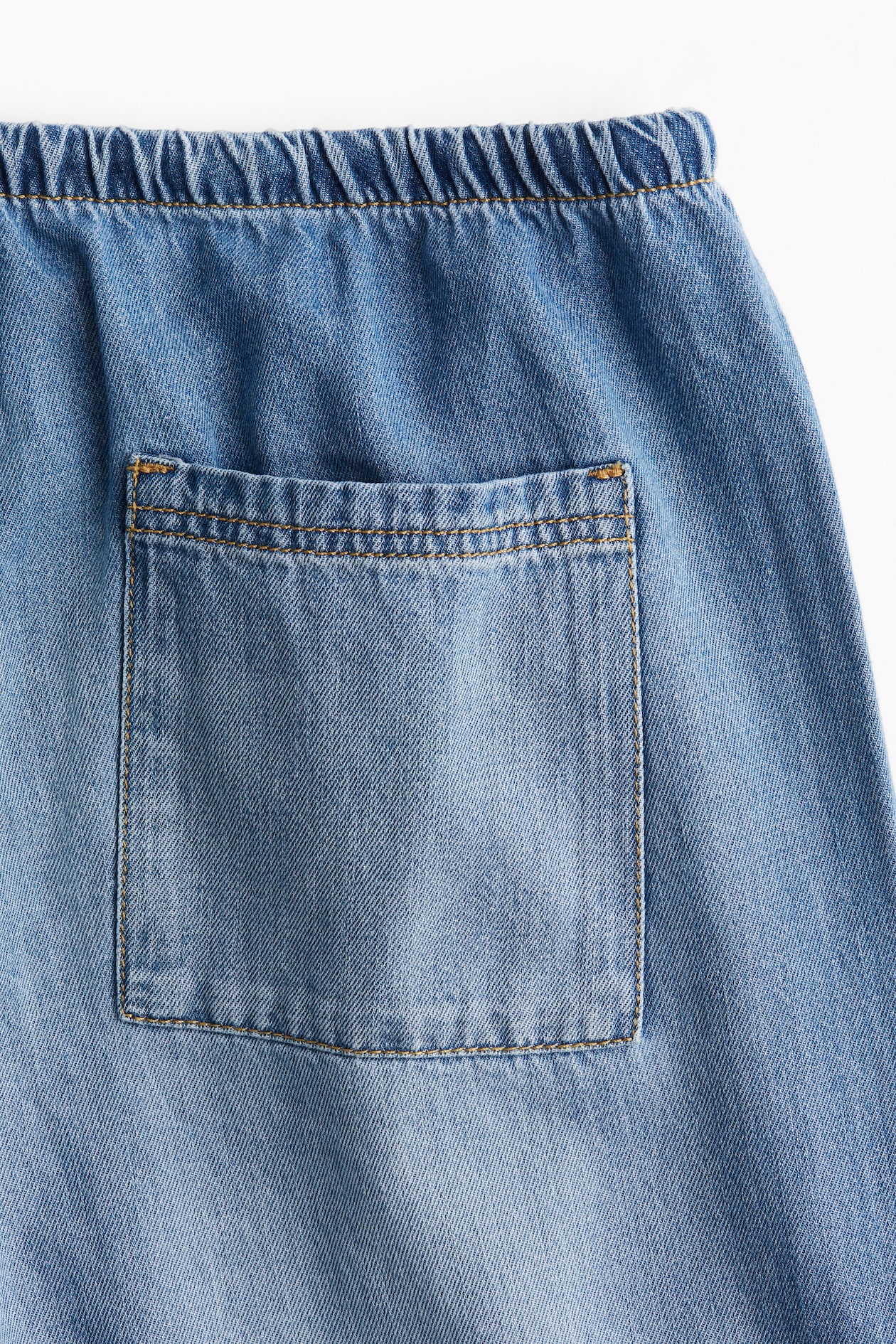 Denim Drawstring Pants - Light denim blue - Ladies | H&M US