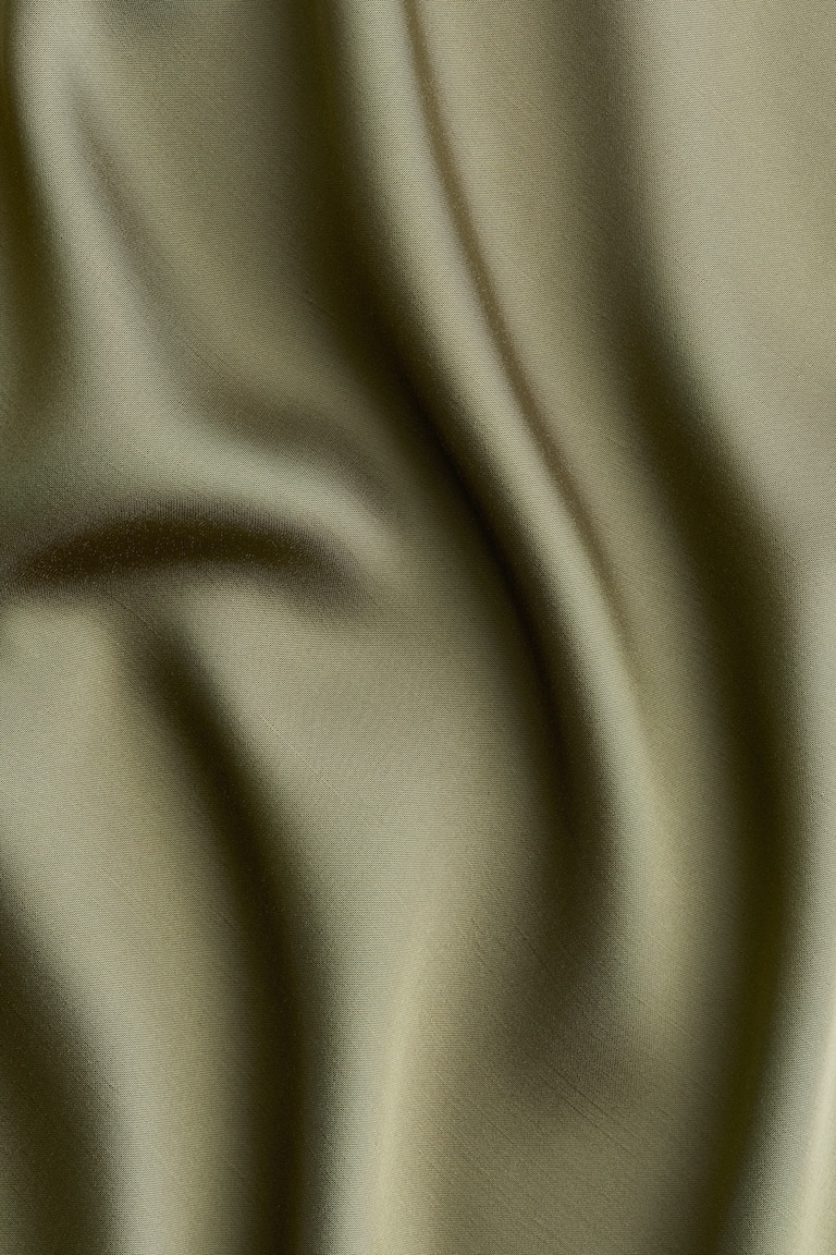 Knee-length skirt - Dark khaki green - Ladies | H&M GB