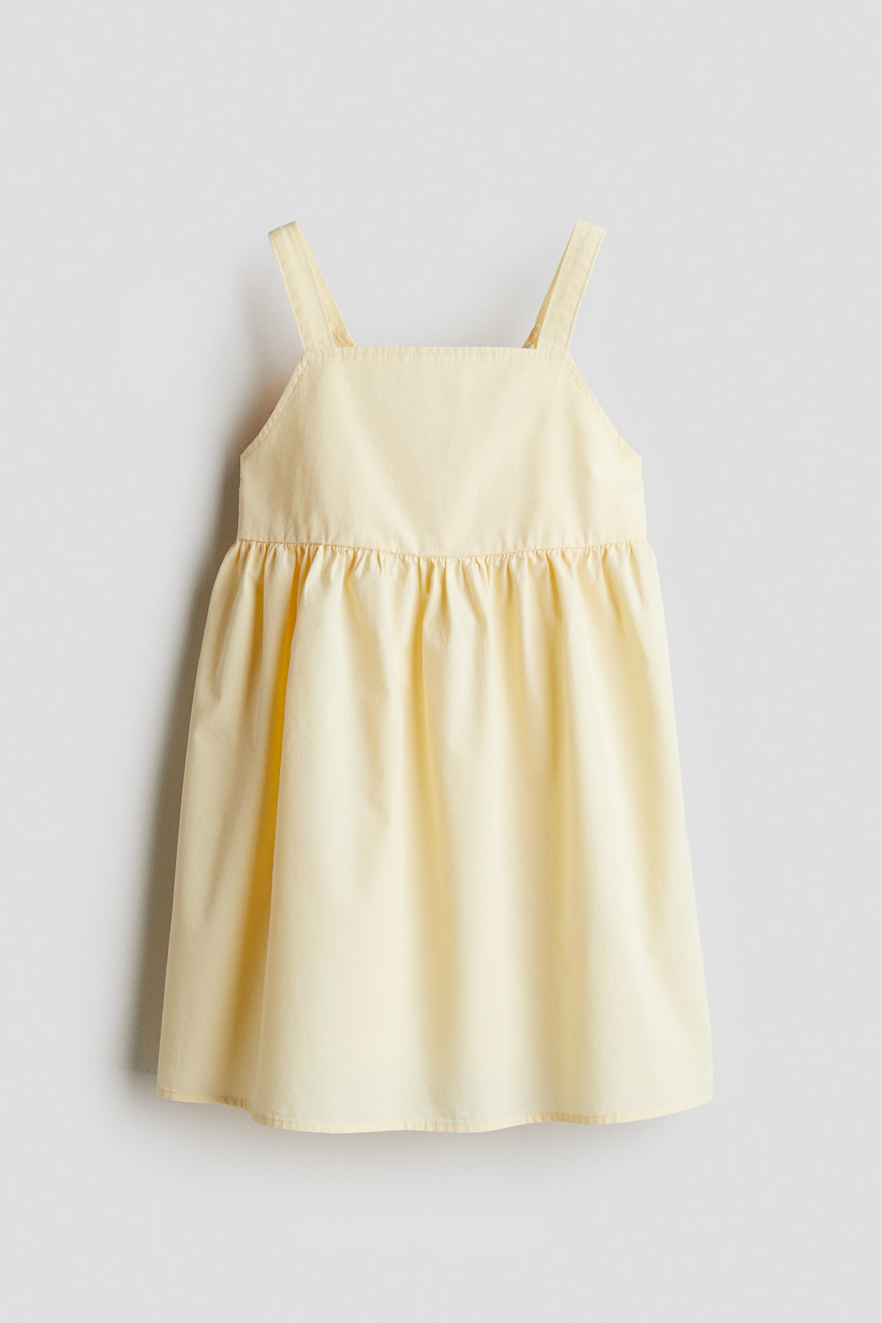Yellow Tie-Detail Cotton Dress for kids | H&M CA