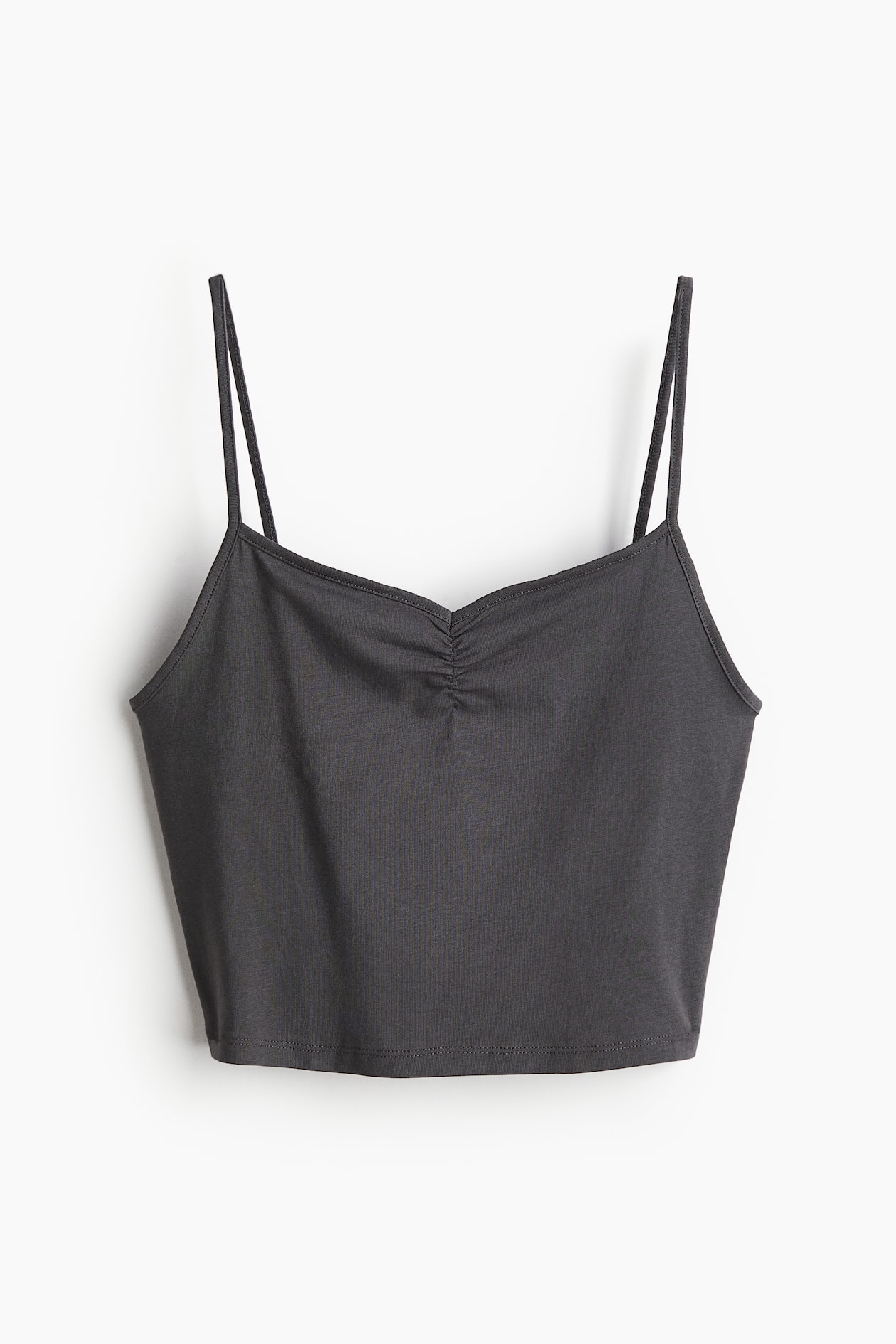 Women's Dark gray Camisole Crop Top | H&M US
