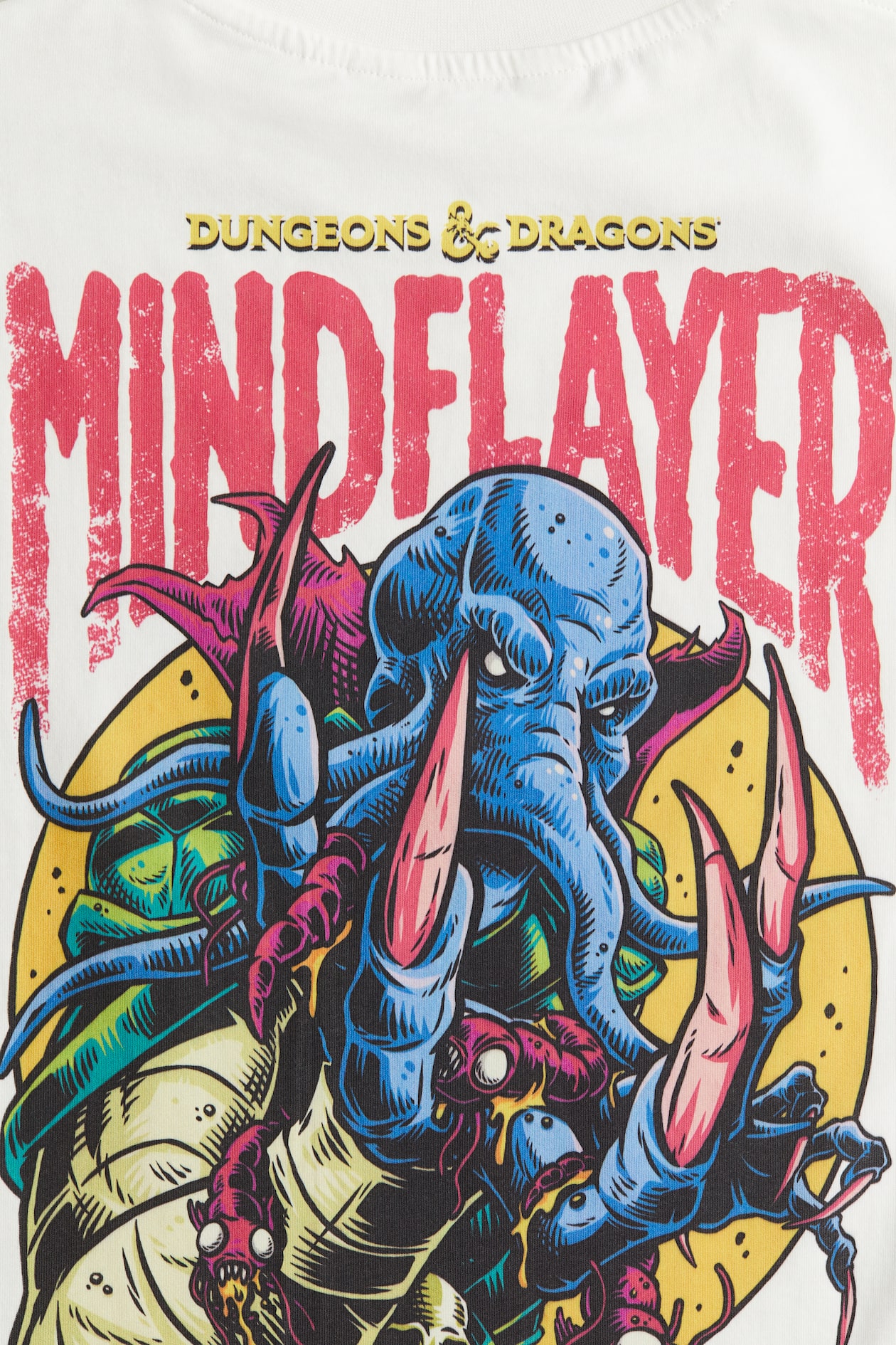 Printed Jersey Shirt - White/Dungeons & Dragons - Kids | H&M US