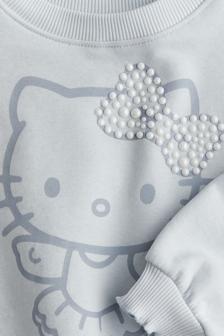 Sweatshirt with Motif - Light blue/Hello Kitty - Kids | H&M US
