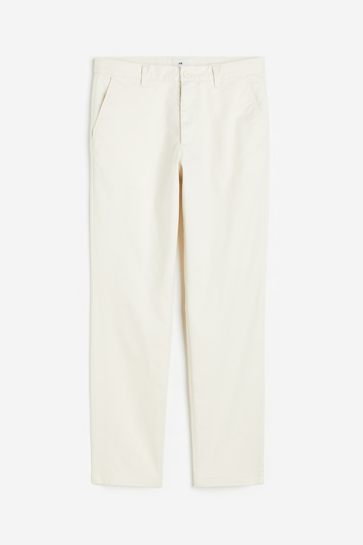 Men’s Cream Slim Fit Cotton Chinos | H&M US
