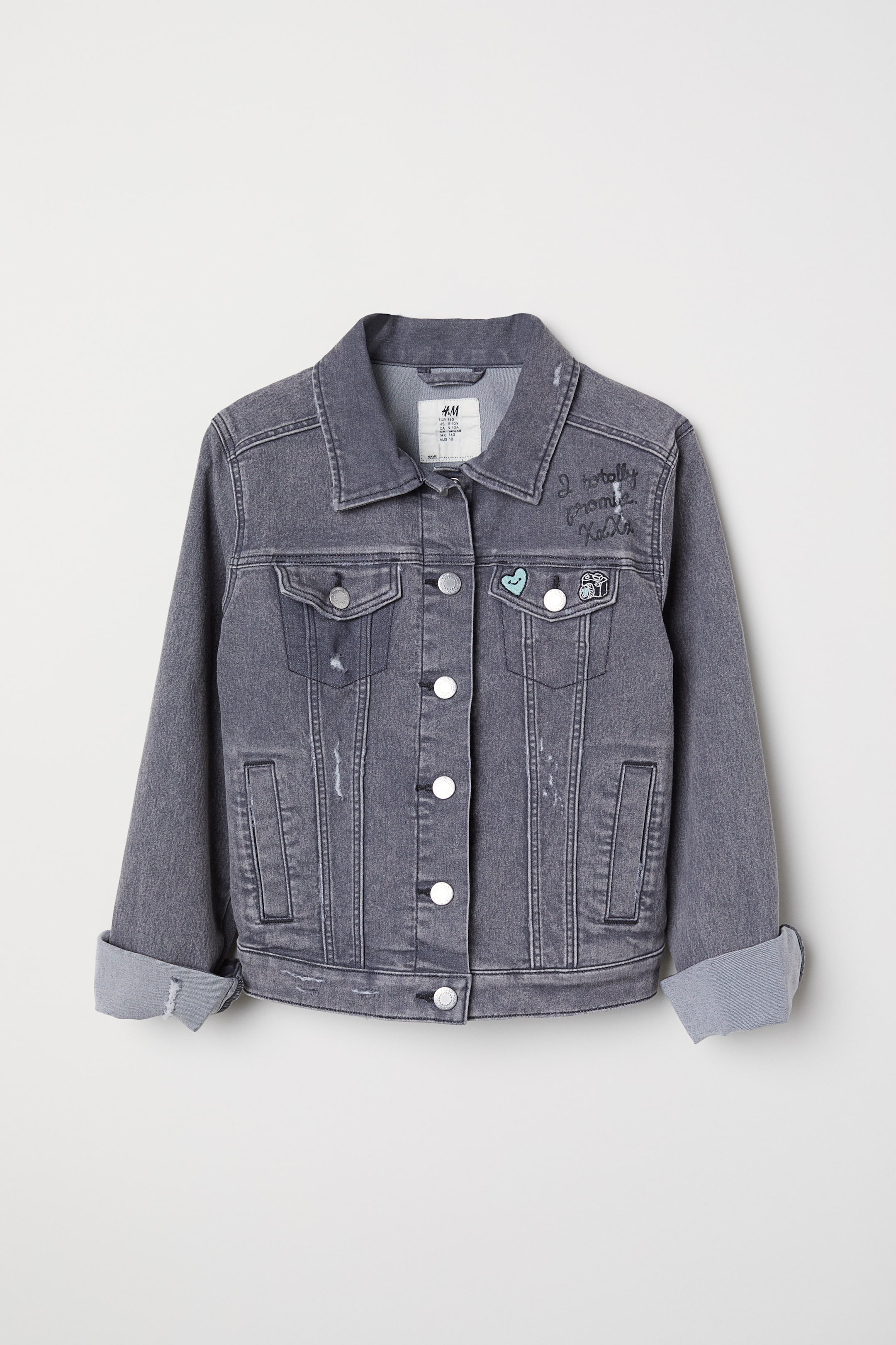 Denim Jacket - Dark gray - Kids | H&M US
