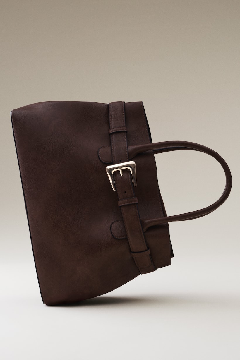 Tote Bag mit Gürteldetail - Dunkelbraun - Ladies | H&M DE