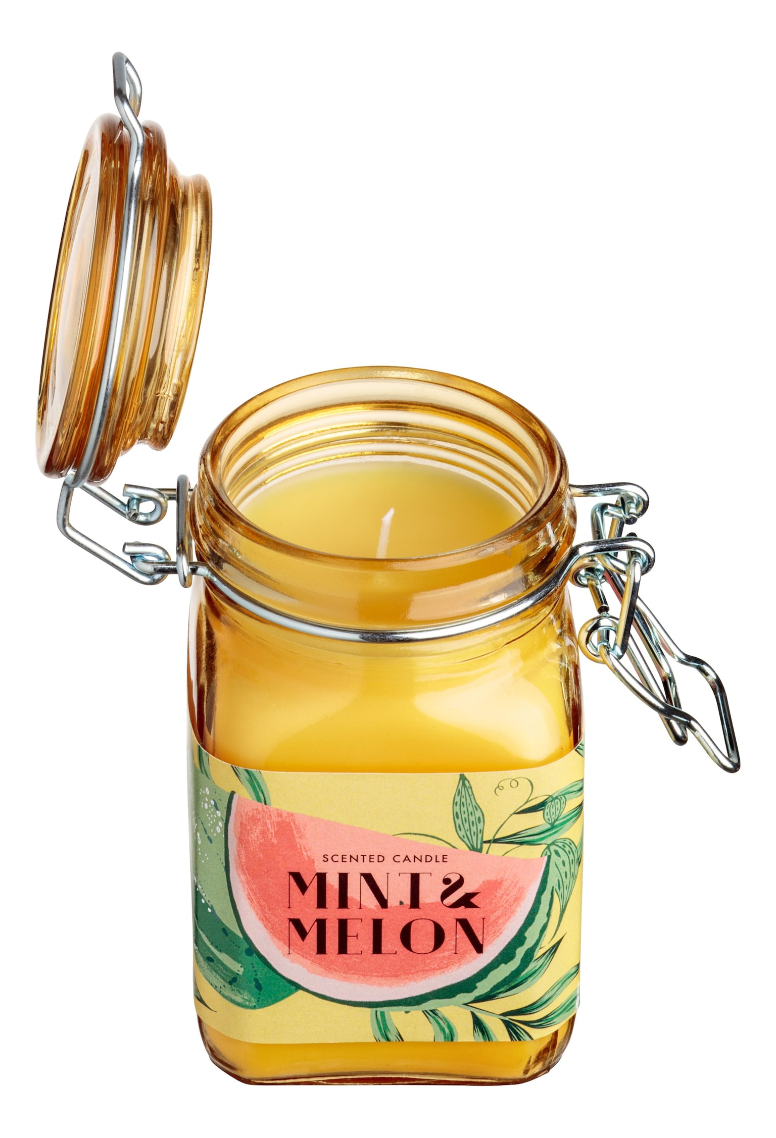 Scented Candle with Snap Lock - Yellow/Mint & Melon - Home All | H&M US