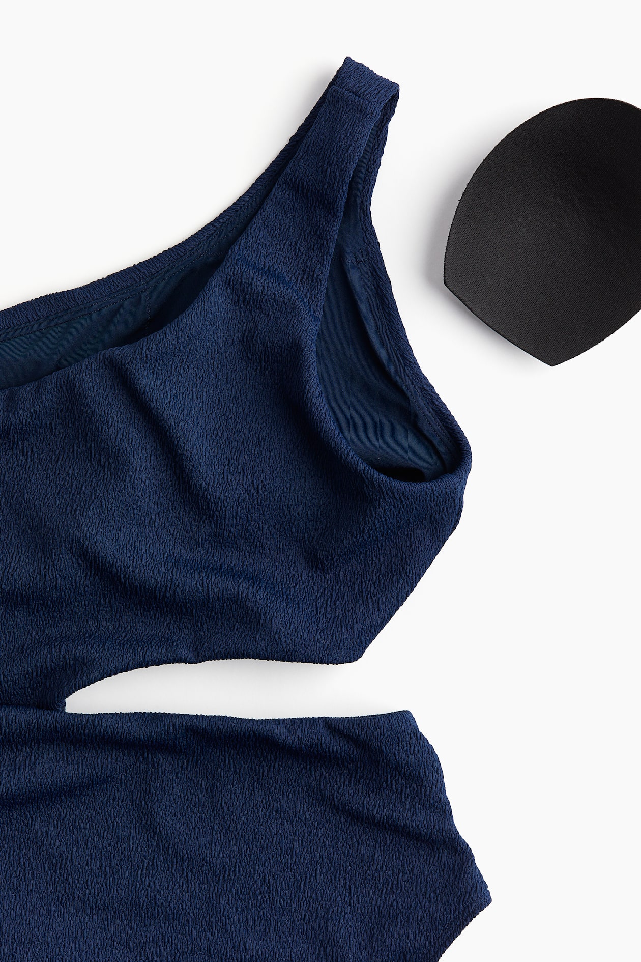 Women's Navy blue Padded-cup High-leg Swimsuit | H&M CA