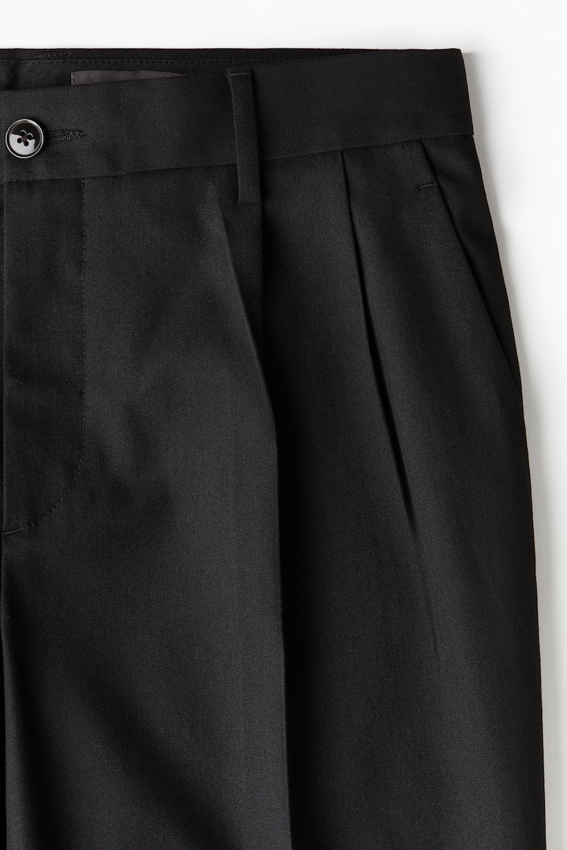 Men’s Black Regular Fit Tailored Pants | H&M US