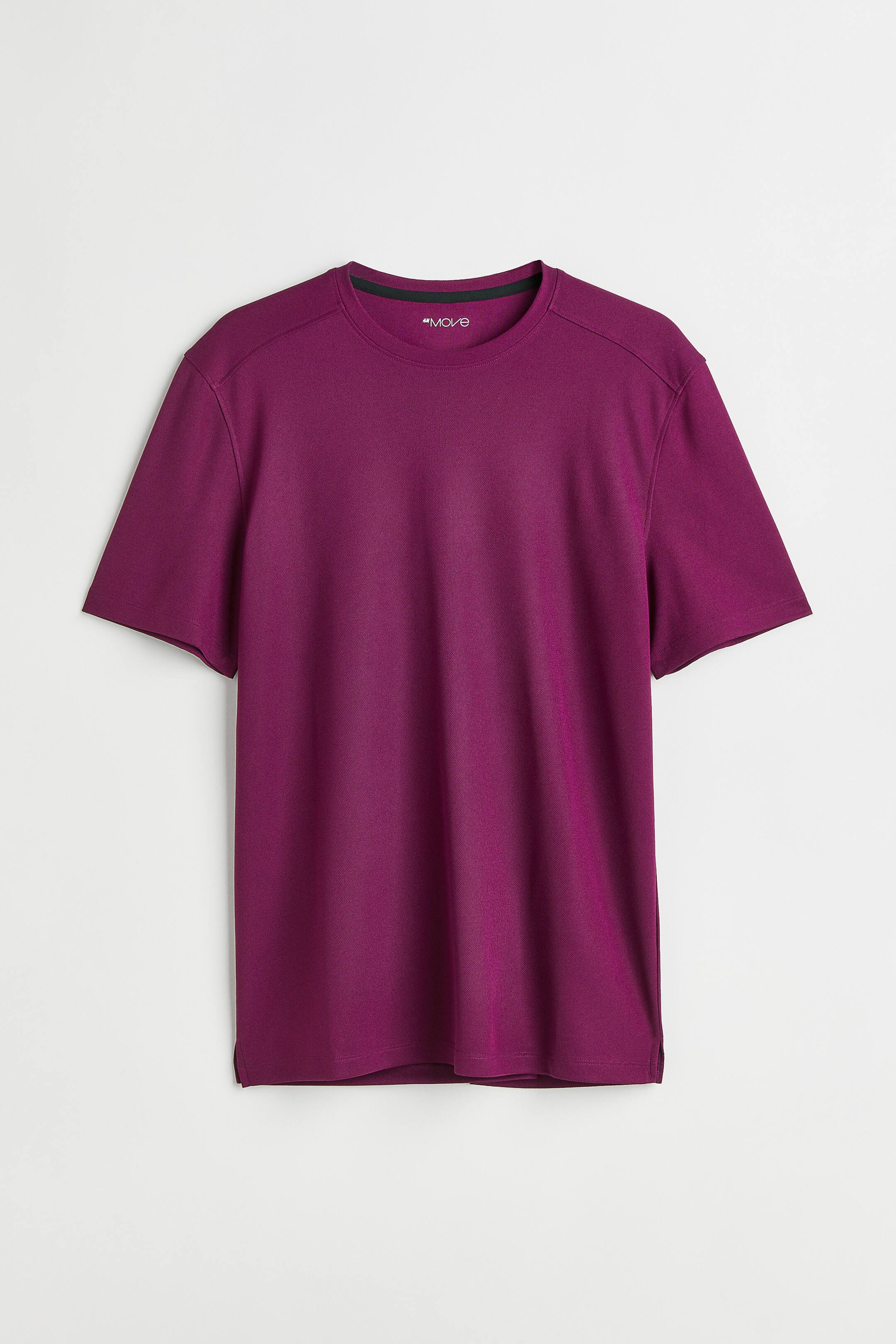 Regular Fit Short-sleeved Sports Shirt - Plum purple - Men | H&M CA