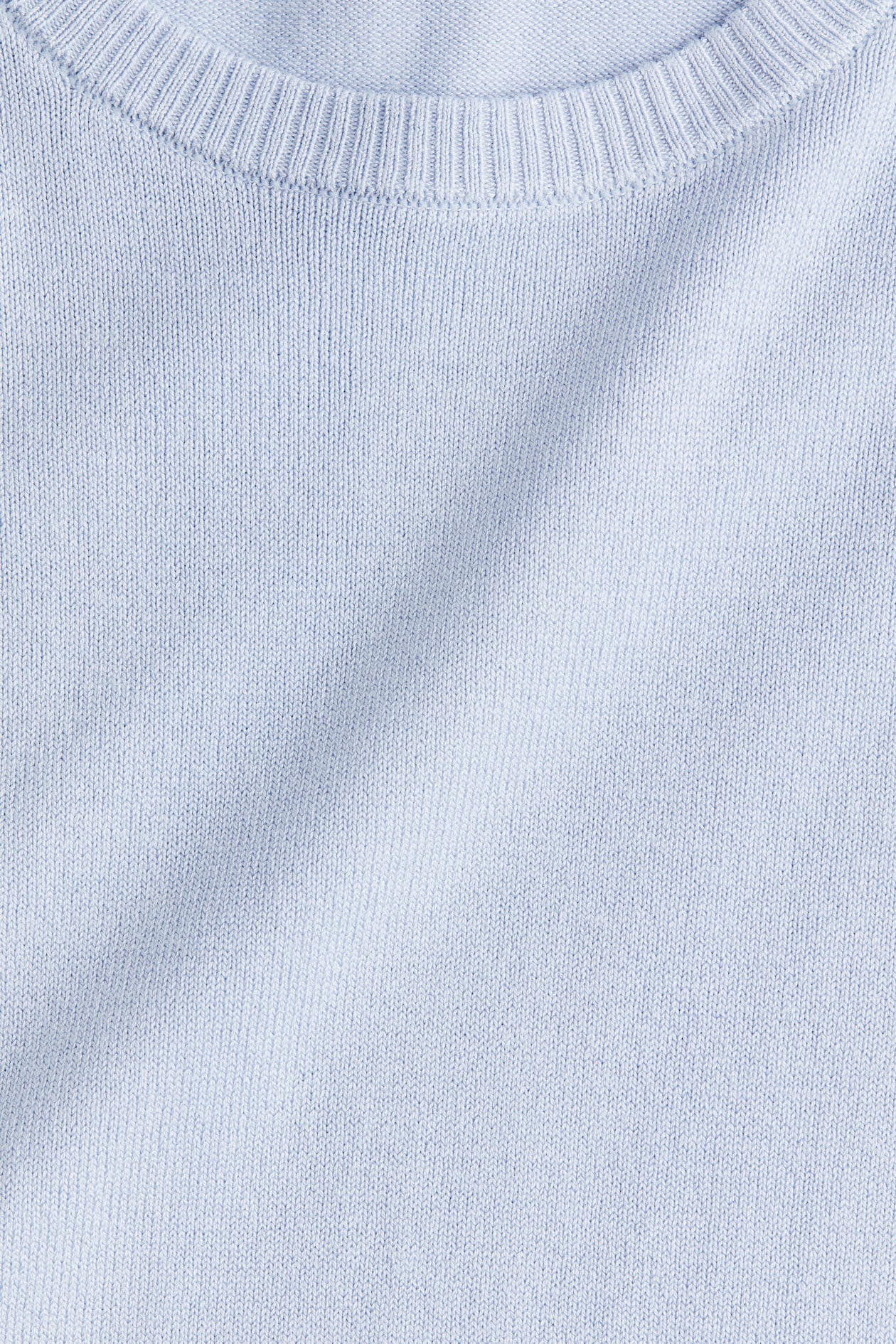 T-Shirt aus Feinstrick - Hellblau - Ladies | H&M DE