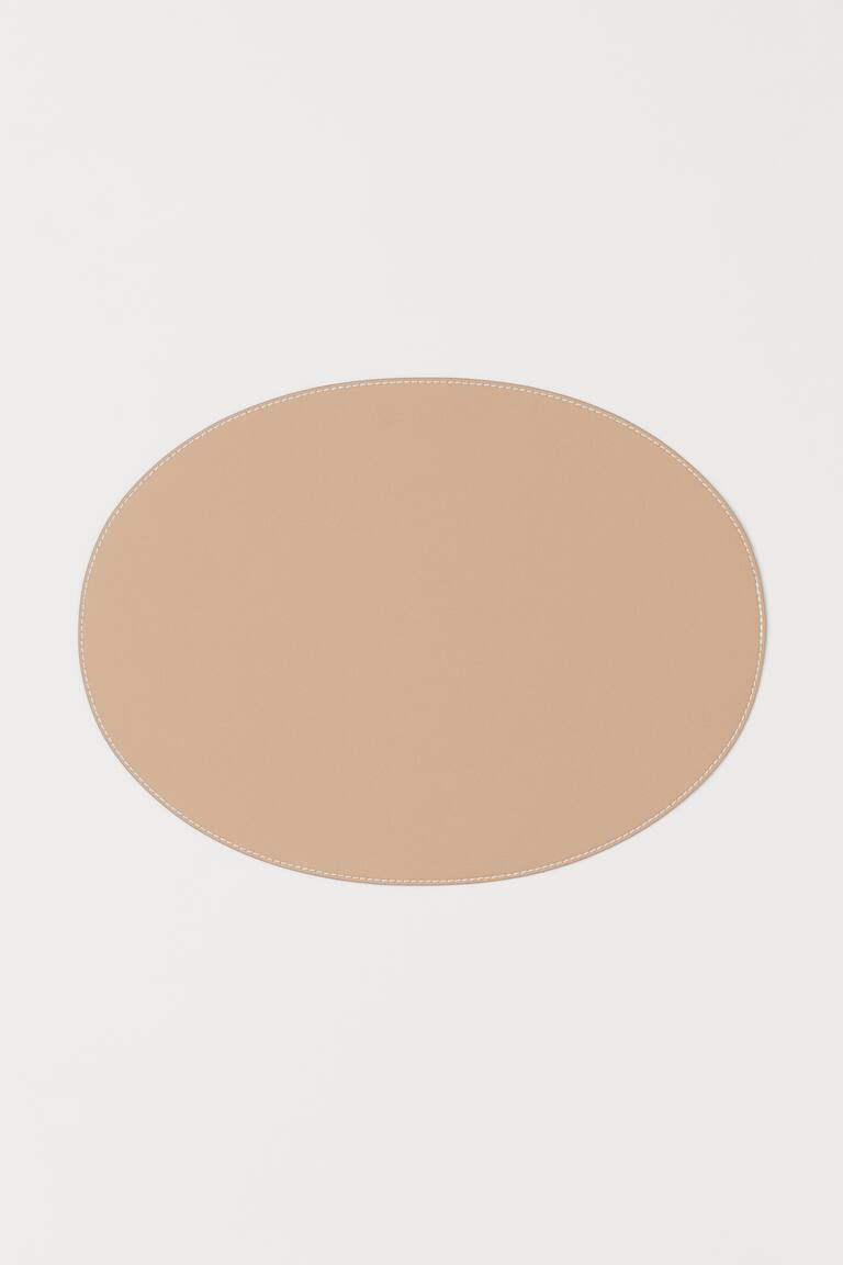 Oval table mat - Beige - Home All | H&M GB