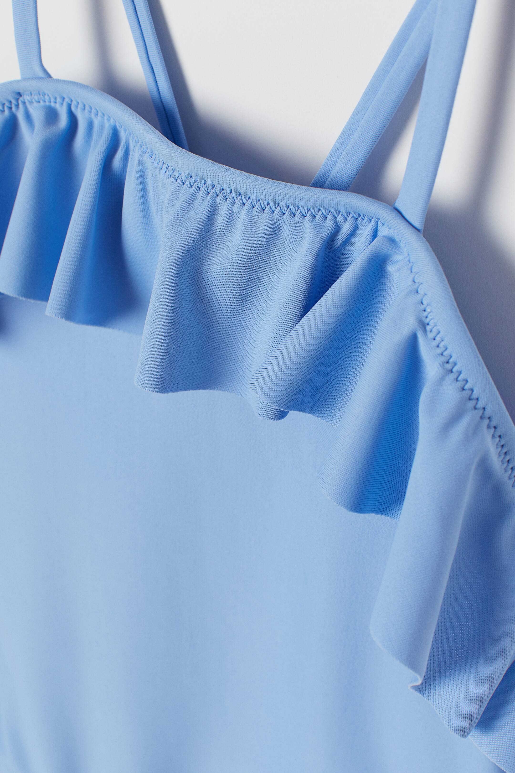 Ruffled Swimsuit - Blue - Kids | H&M US