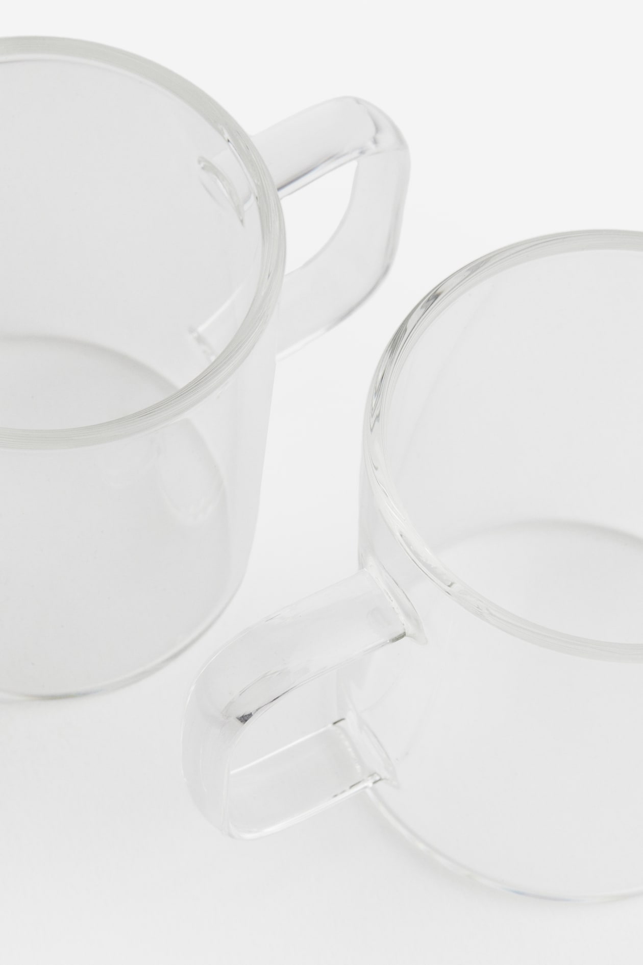 2-pack small glass mugs - Clear glass - Home All | H&M GB