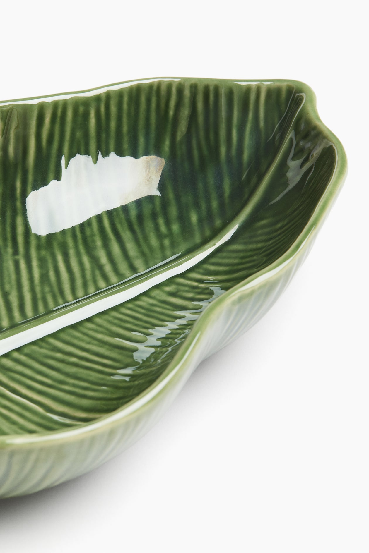 Grote keramieken opdienschaal - Groen - HOME | H&M NL