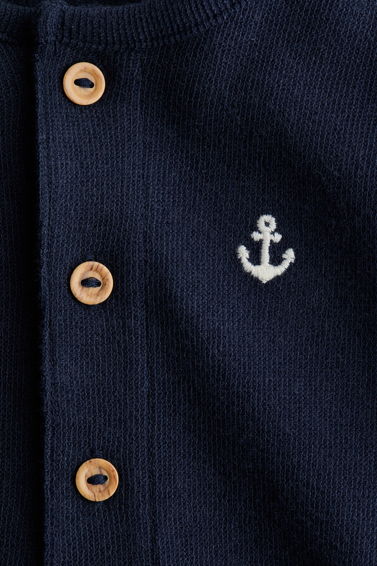 Navy blue/anchor Cotton Jersey Romper Suit for kids | H&M PH