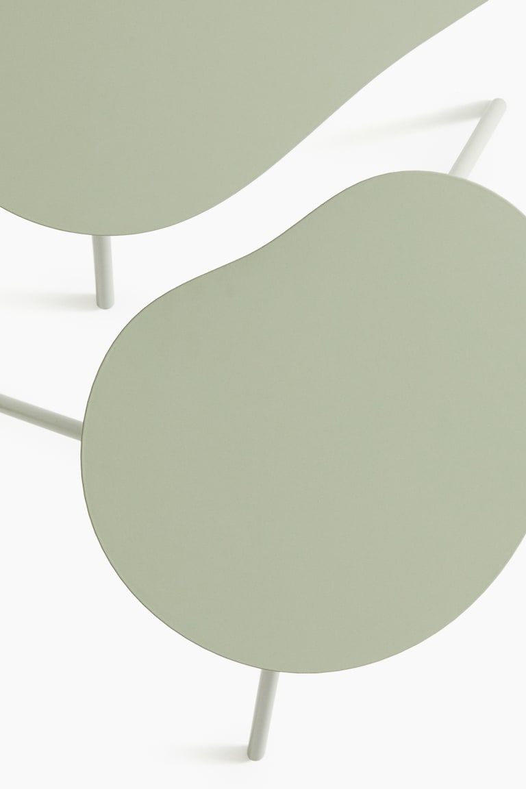 Sage green Metal Side Table Set at H&M Home | H&M US