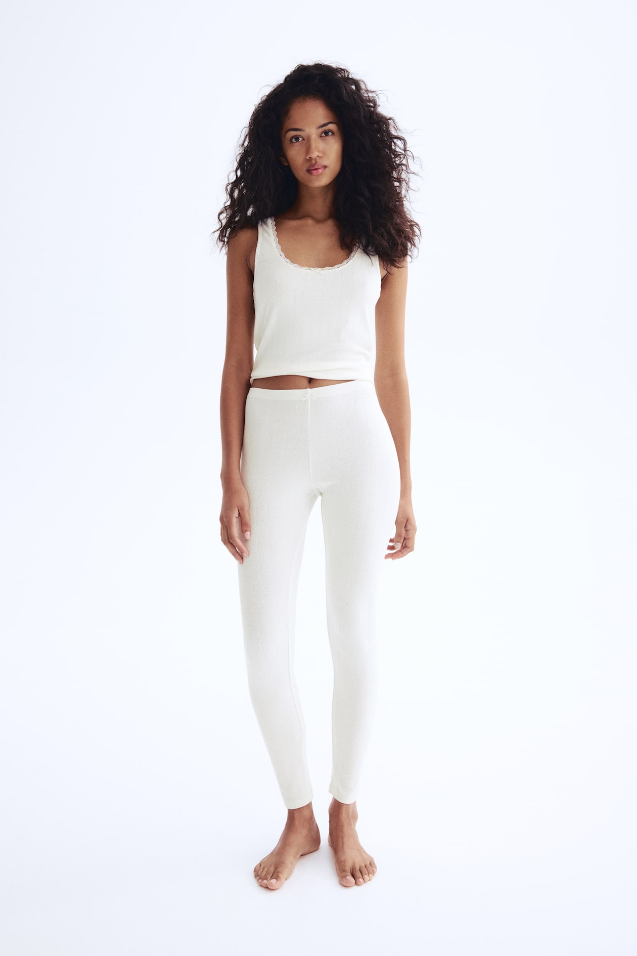Women's White Pointelle pyjamas | H&M GB