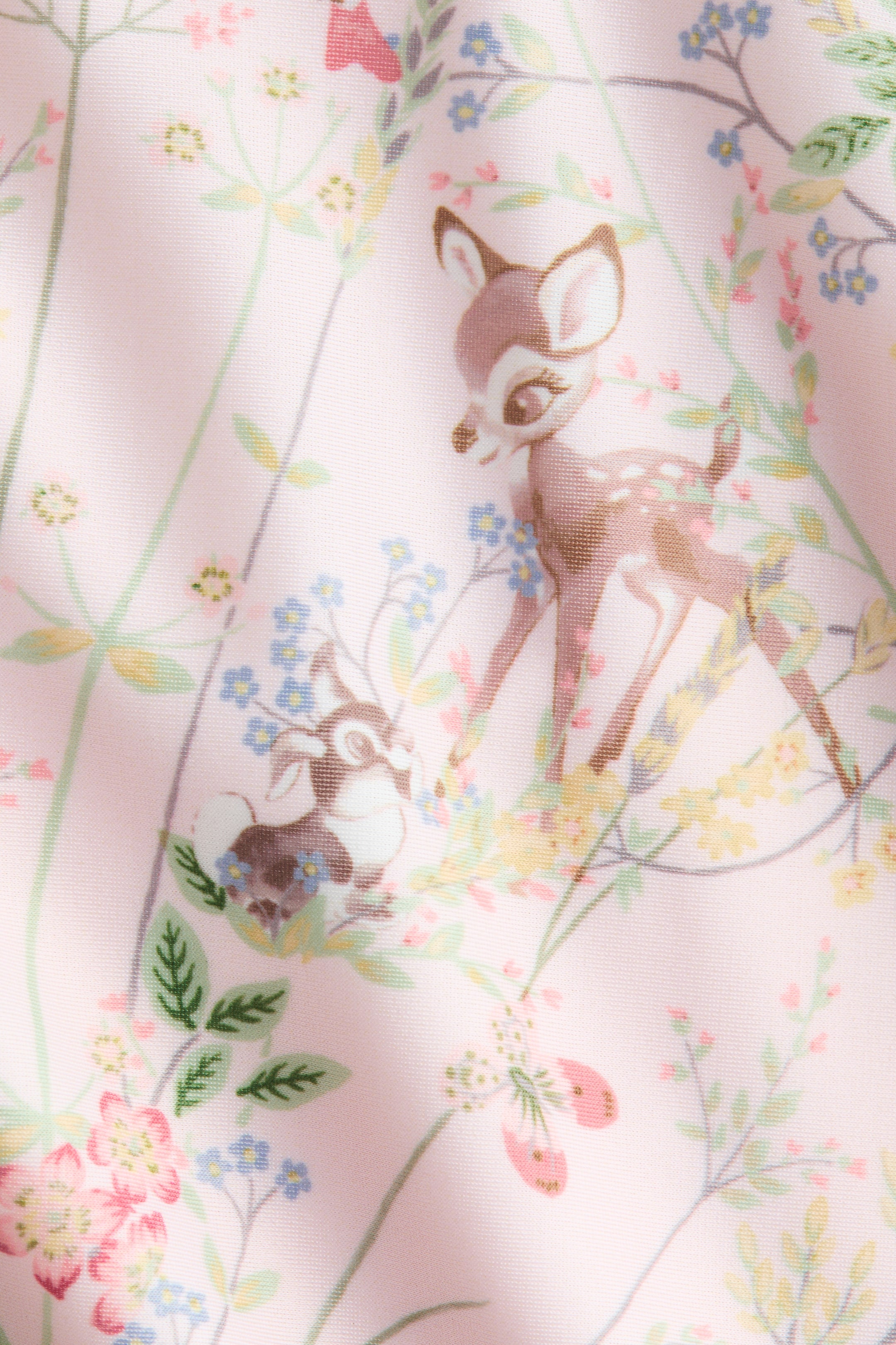 Printed puff-sleeved swimsuit - Light pink/Bambi - Kids | H&M IE