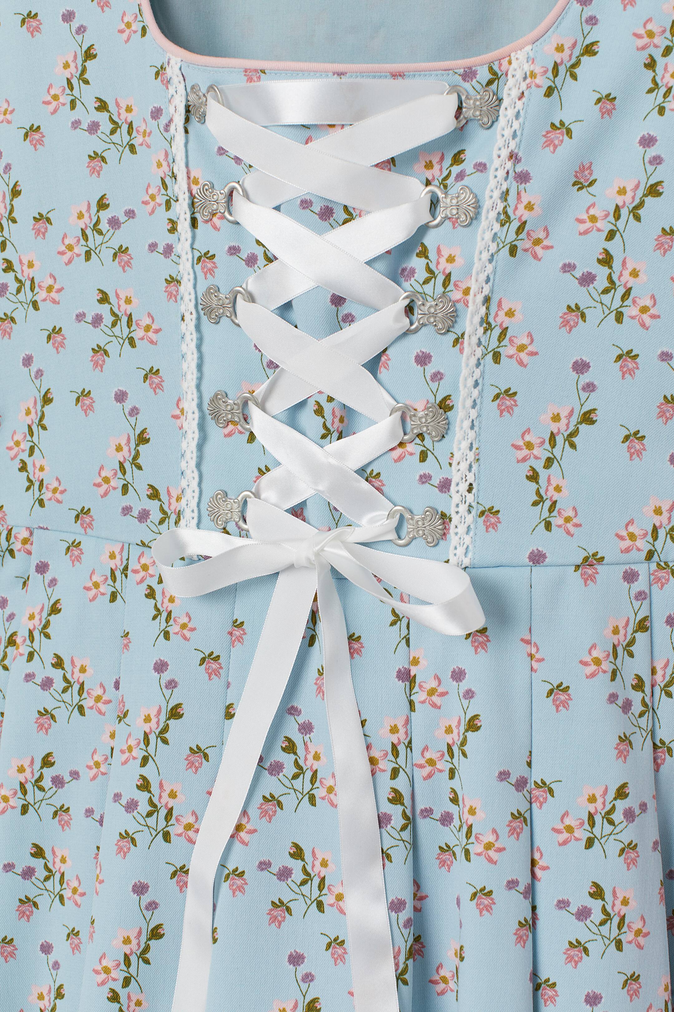 Floral dirndl - Light turquoise/Powder pink - Ladies | H&M IE