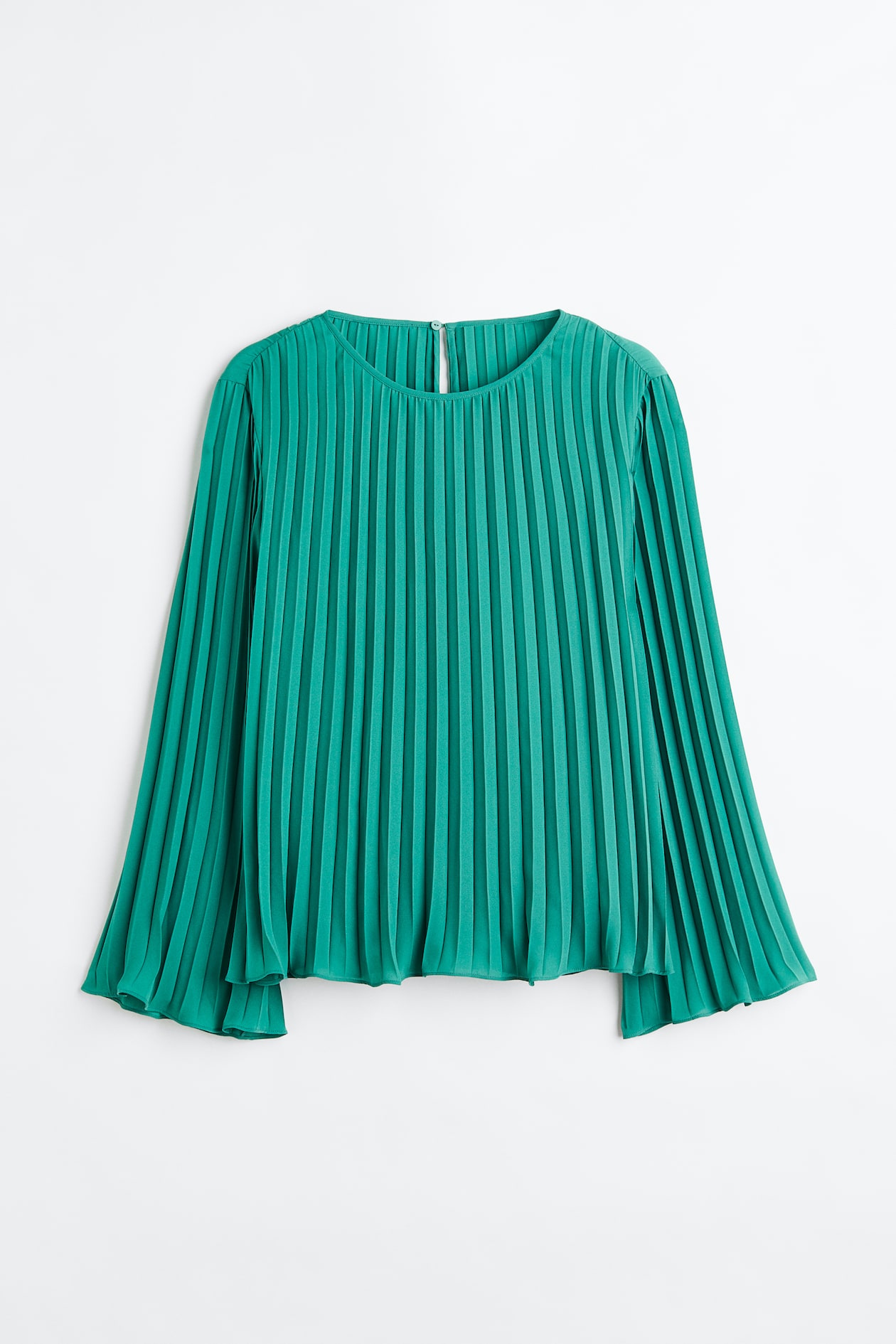 Plissierte Bluse - Türkis - Ladies | H&M AT