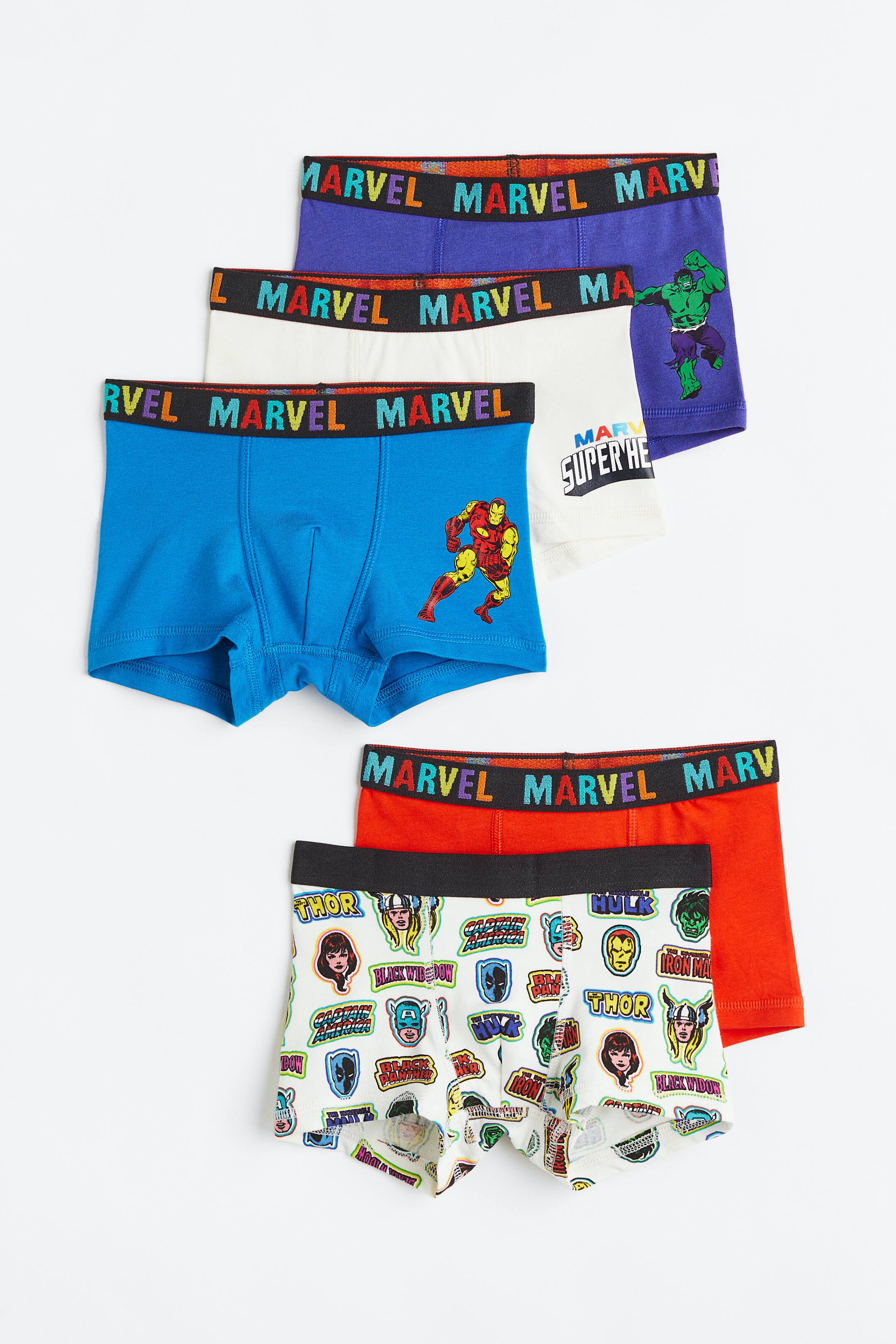 5-pack trunks - White/Marvel Comics - Kids | H&M IN