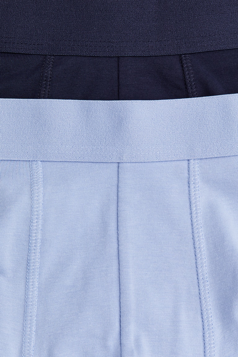 5-pack Mid-Length Boxer Briefs with Lycra® - Light blue/navy blue - Men ...