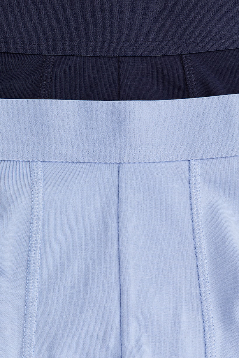 5-pack Mid-Length Boxer Briefs with Lycra® - Light blue/navy blue - Men ...