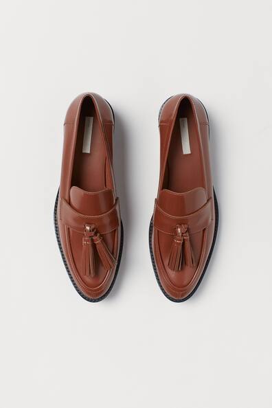 Leather Loafers - Brown - Ladies | H&M US